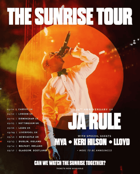 Ja Rule Announces "The Sunrise Tour" to Celebrate 25 Years of Music ...