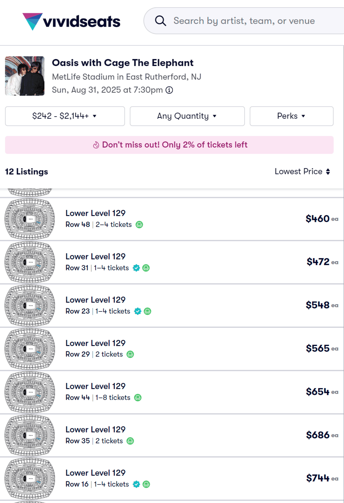 Scalpers offer thousands of fake spec Oasis tickets BEFORE US presale - Hypebot